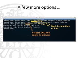 Profiling go code a beginners tutorial | PPT