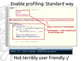 Profiling go code a beginners tutorial | PPT