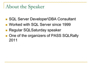 Profiling its okay in sql server | PPTX