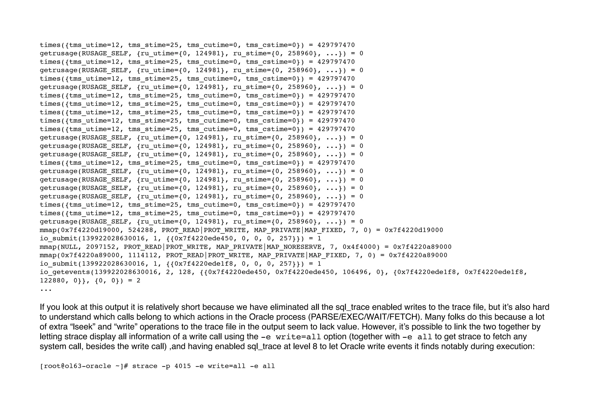 Profiling of Oracle Function Calls | PDF | Operating Systems | Computer Software and Applications