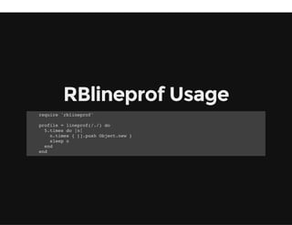 Profiling Ruby | PPT