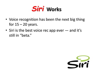 Profiling siri | PPT