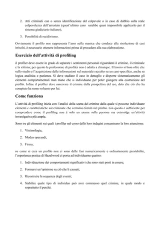 Profiling: una breve descrizione | DOC | Crime & Harmful Acts to ...