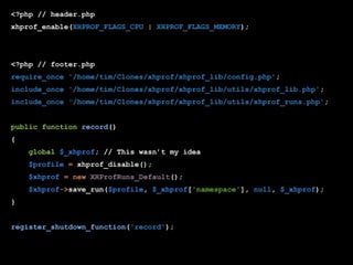 Profiling with Xhprof | PDF | Computing | Technology & Computing