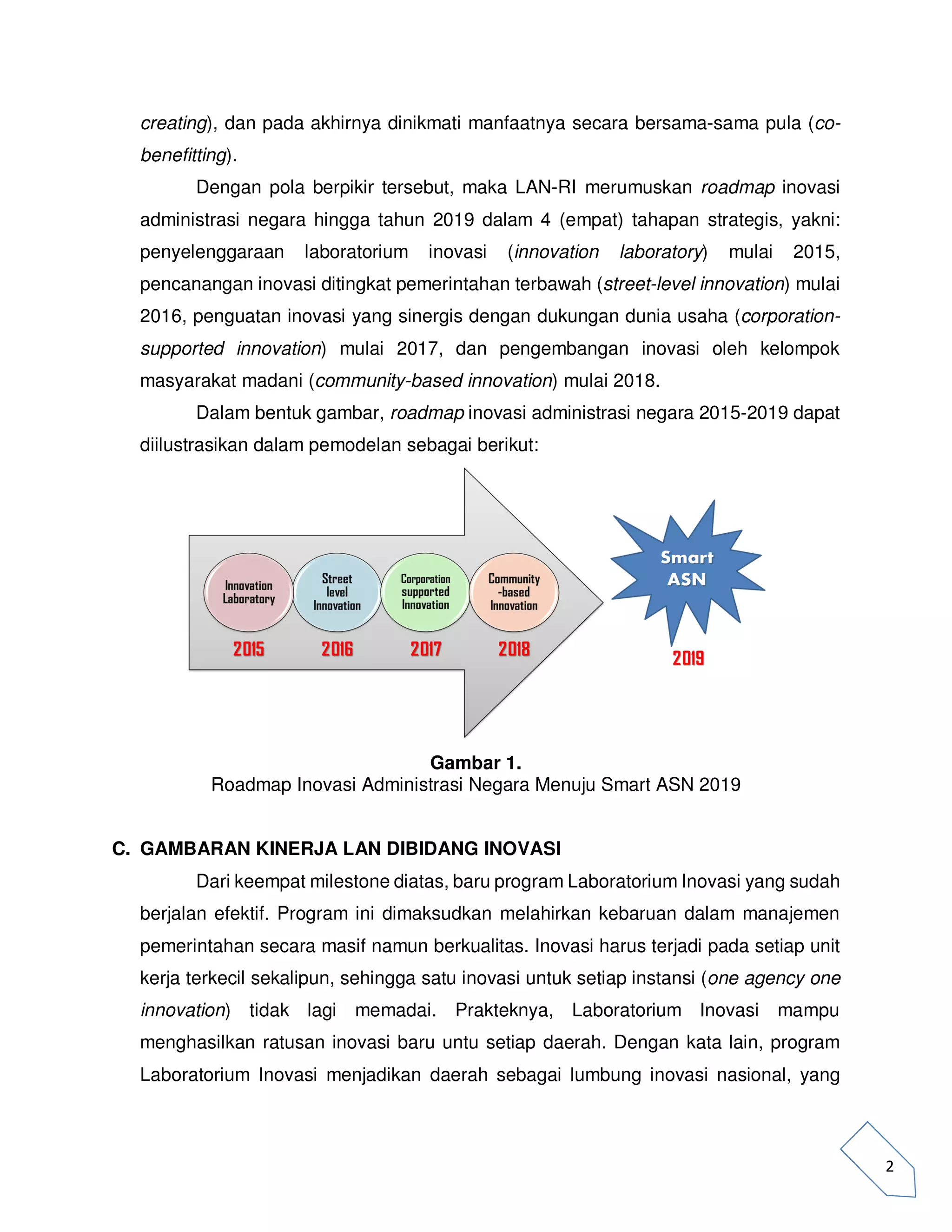 LAN-RI Mewujudkan Administrasi Negara yang Inovatif | PDF