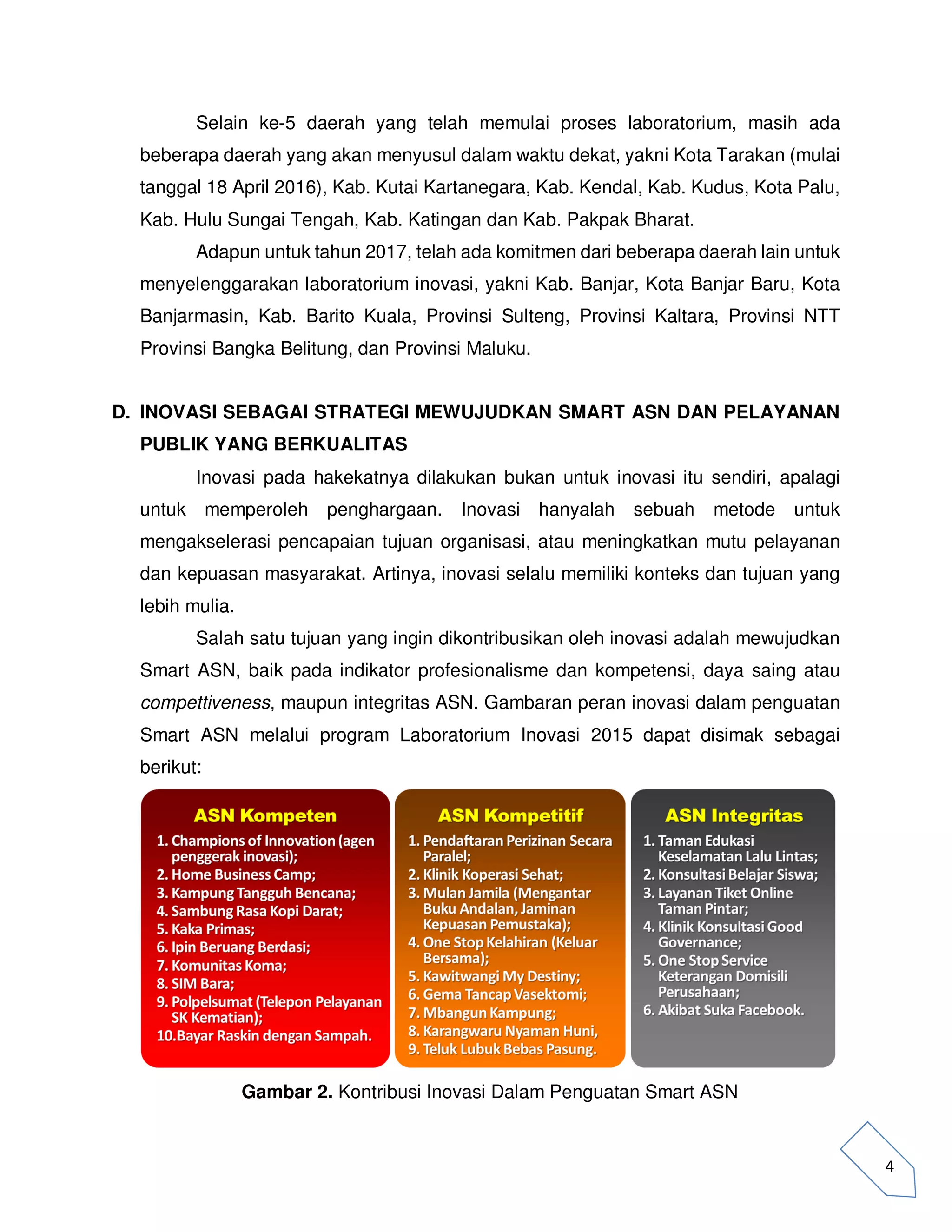 LAN-RI Mewujudkan Administrasi Negara yang Inovatif | PDF