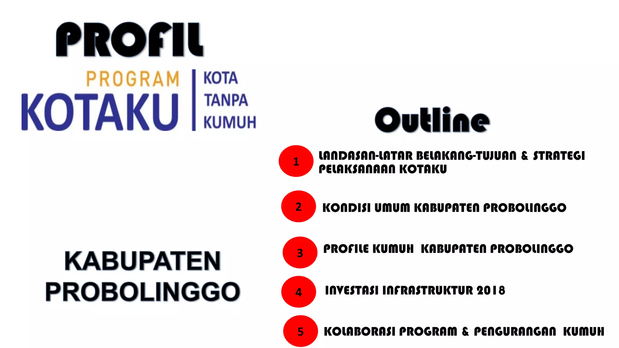 Profil KOTAKU Kabupaten Probolinggo | PPT