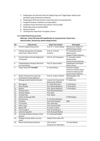 Profil Lembaga Periset - LPPM IPB | PDF