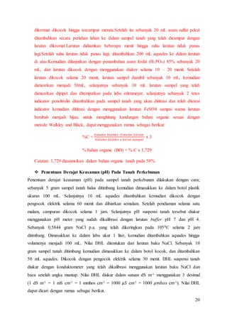 Profil limbah dan tanah | DOCX