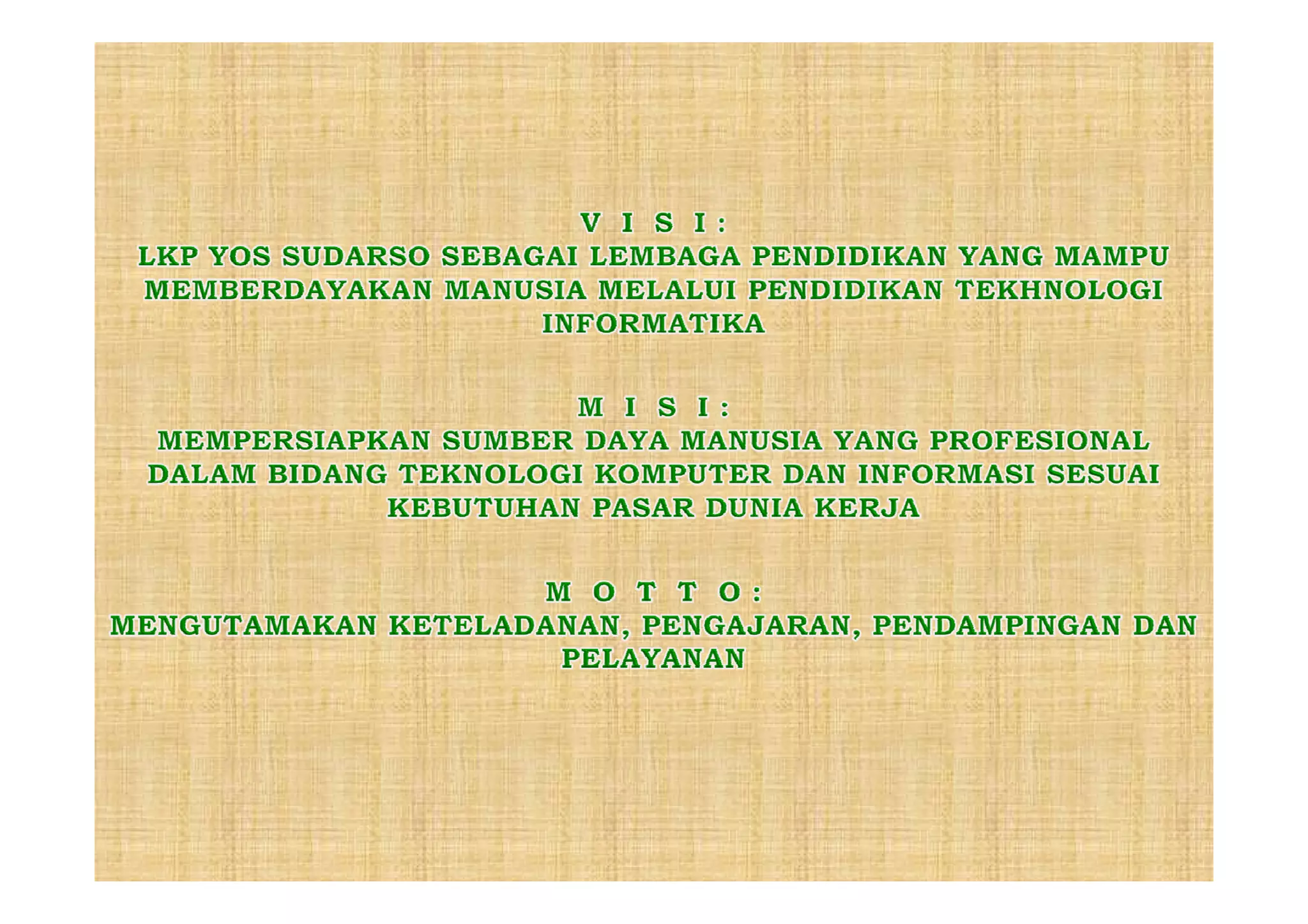 Profil LPK Yos Sudarso Sokaraja | PDF