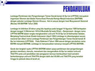 Profil lpptka bkprmi pusat | PPT