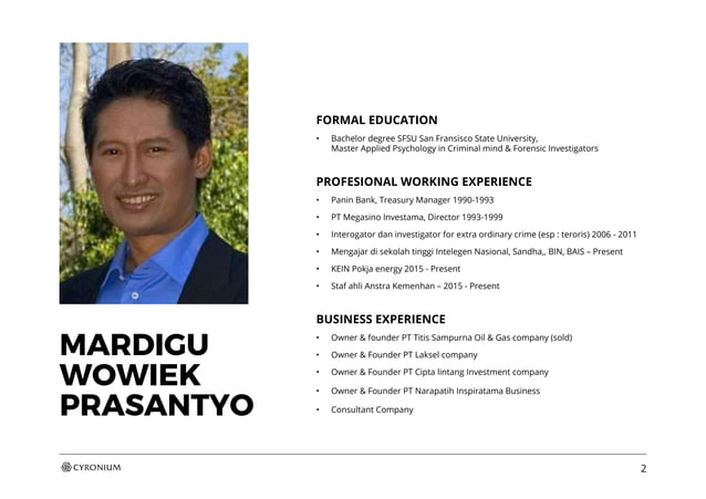 Profil Mardigu Wowiek | PPT