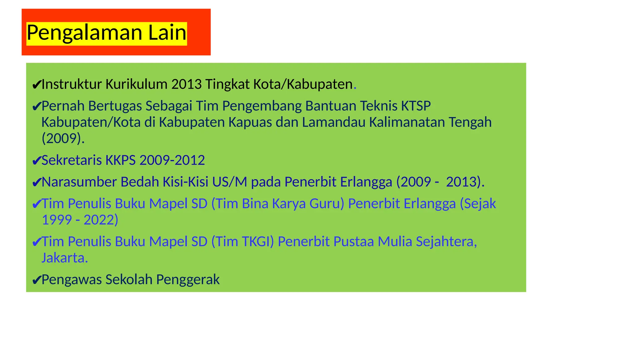 Contoh profil untuk perkenalan diri saat memberikan presentasi | PPTX