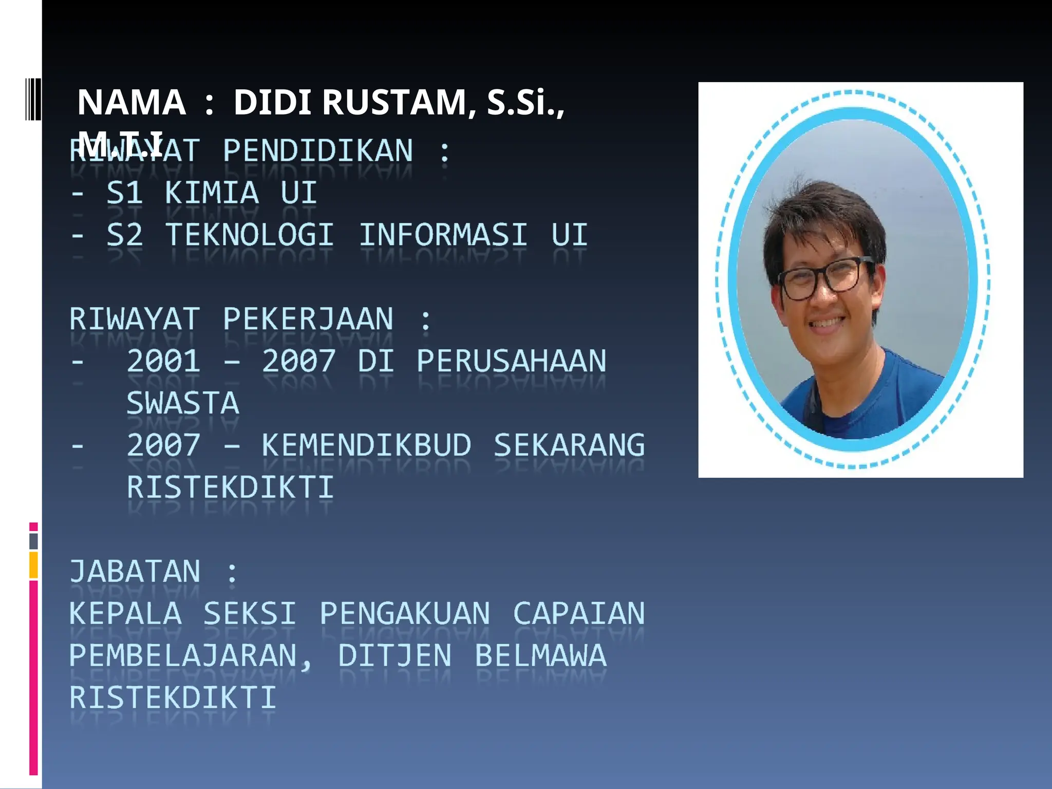 PROFIL NARASUMBER WORKSHOP PENOMORAN IJAZAH NASIONAL POLKESMED.ppt