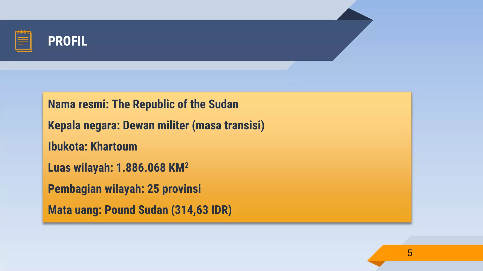 Sudan Geography (Profil Negara Sudan) | PPTX