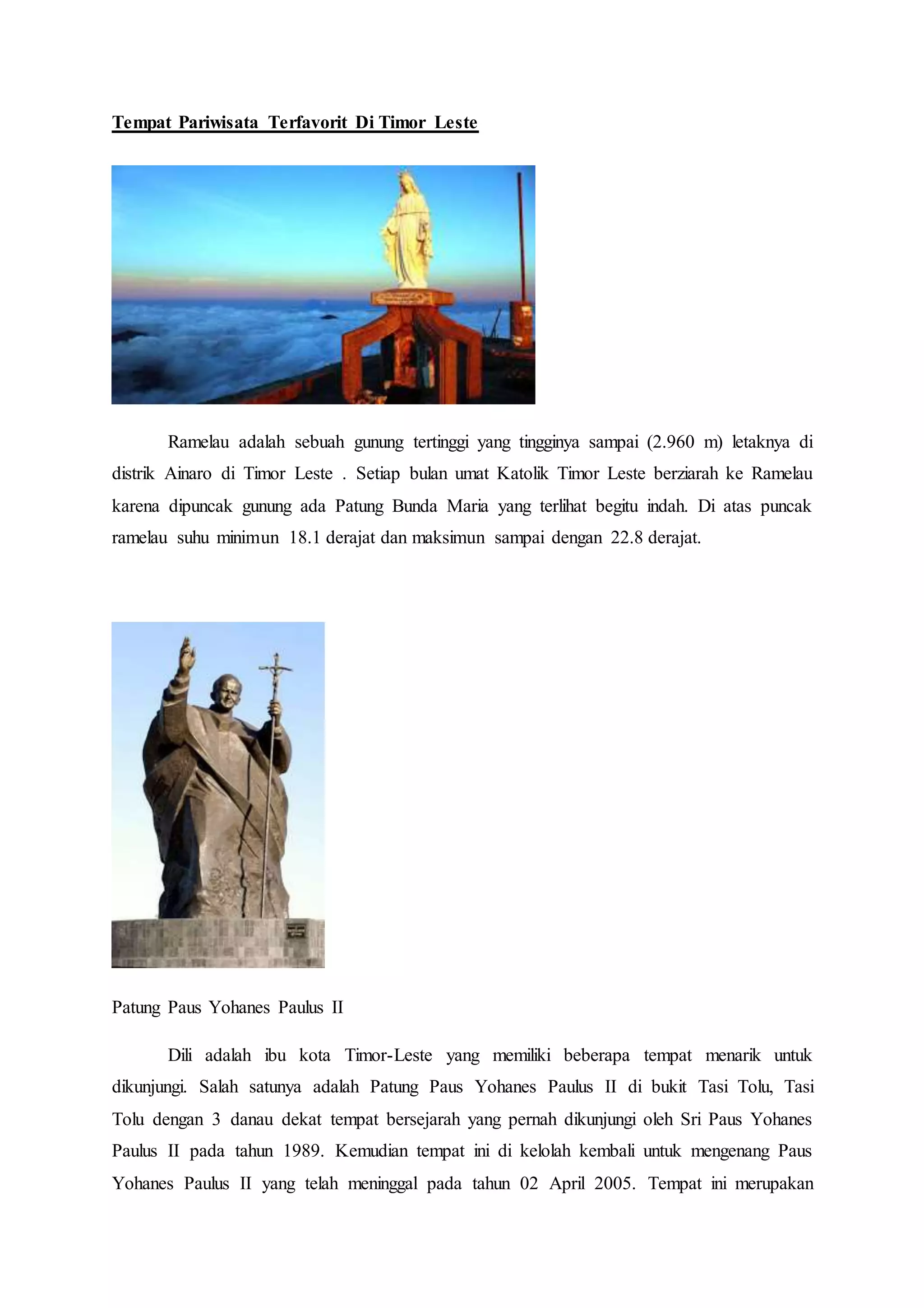 Profil negara timor leste | DOCX