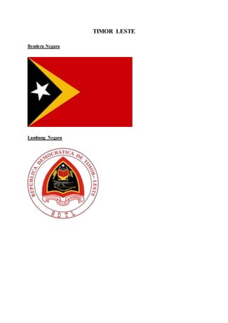 Profil negara timor leste | DOCX