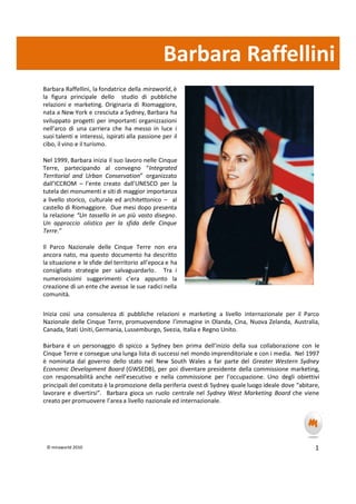 Profilo di Barbara Raffellini | PDF
