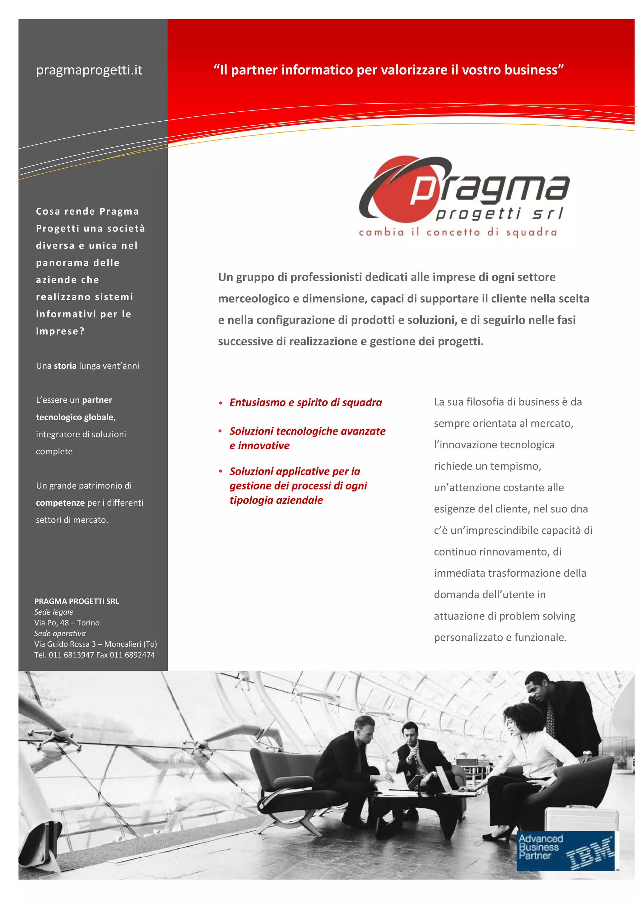 Profilo pragma progetti | PDF