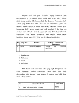 PROFIL PASCA IAIN AMBON.docx
