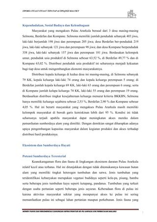 Profil Pulau-Pulau Terluar Provinsi Maluku | DOCX