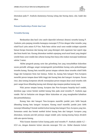 Profil Pulau-Pulau Terluar Provinsi Maluku | DOCX