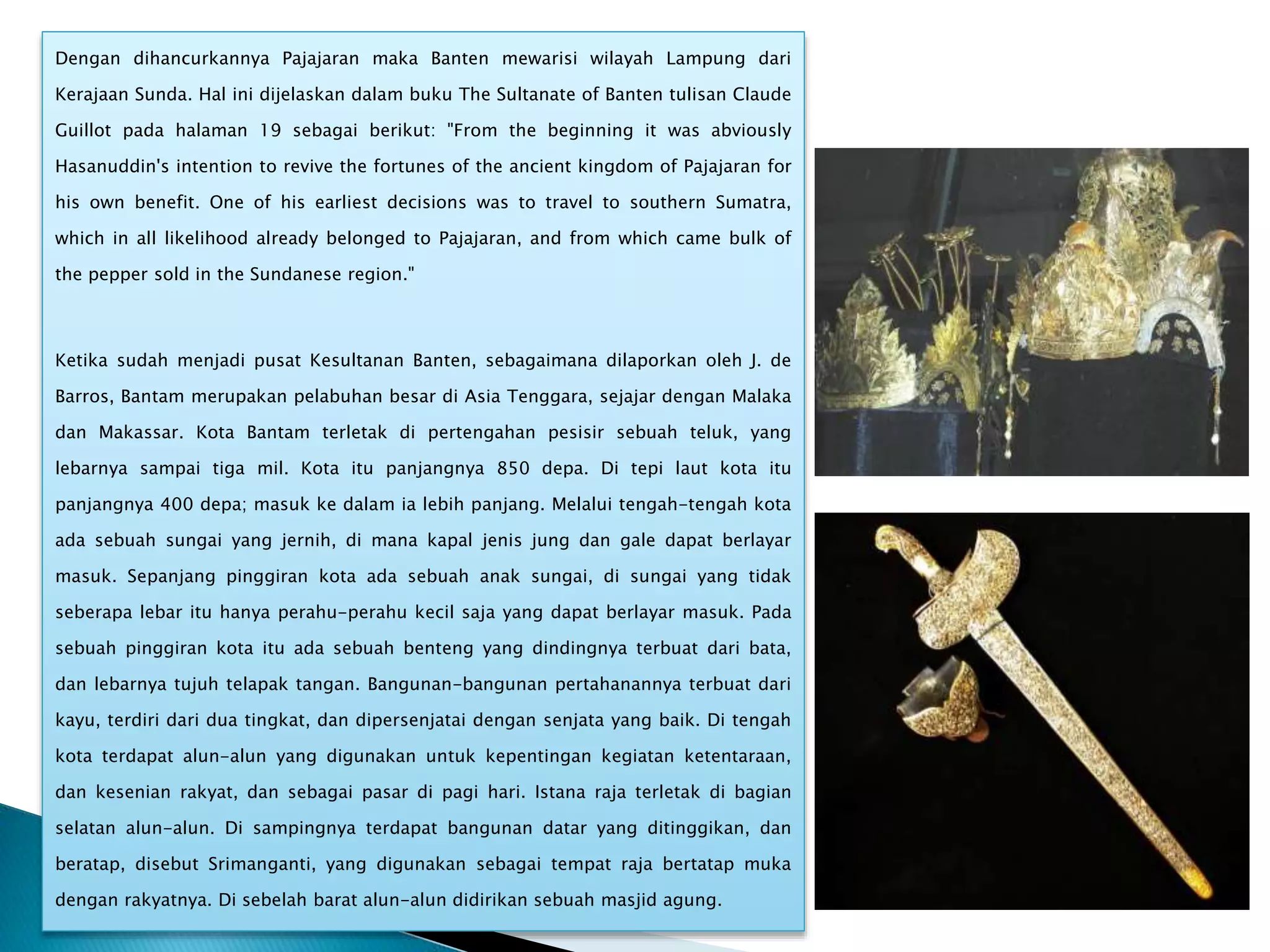 Profil propinsi banten | PPTX