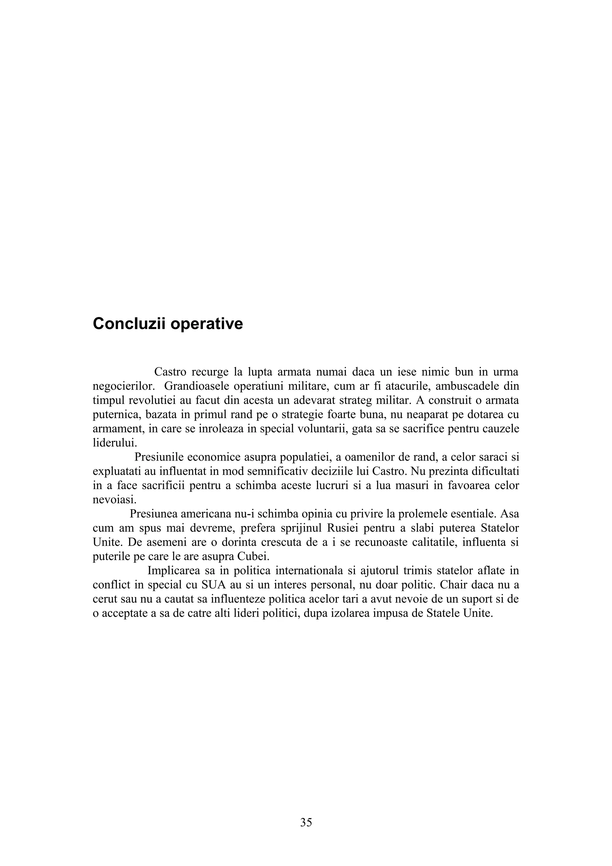 Profil psihologic fidel castro | DOC