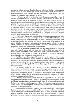 Profil psihologic fidel castro | DOC