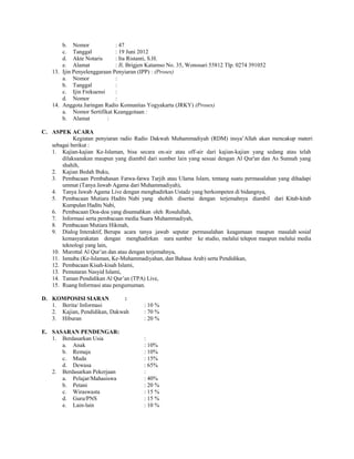 Profil radio komunitas | PDF