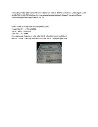 Profil rasida | DOCX