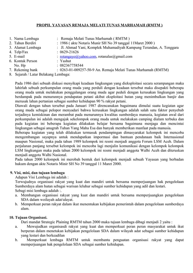 Profil rmtm yg baru | PDF