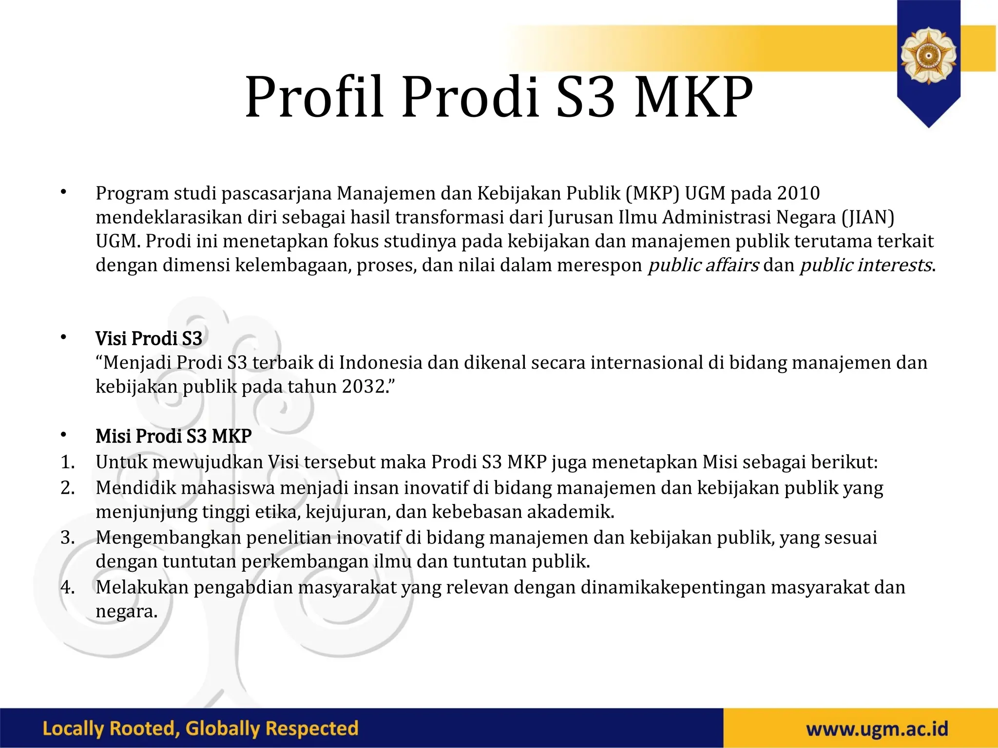 Profil S3 Manajemen dan Kebijakan Publik | PPT