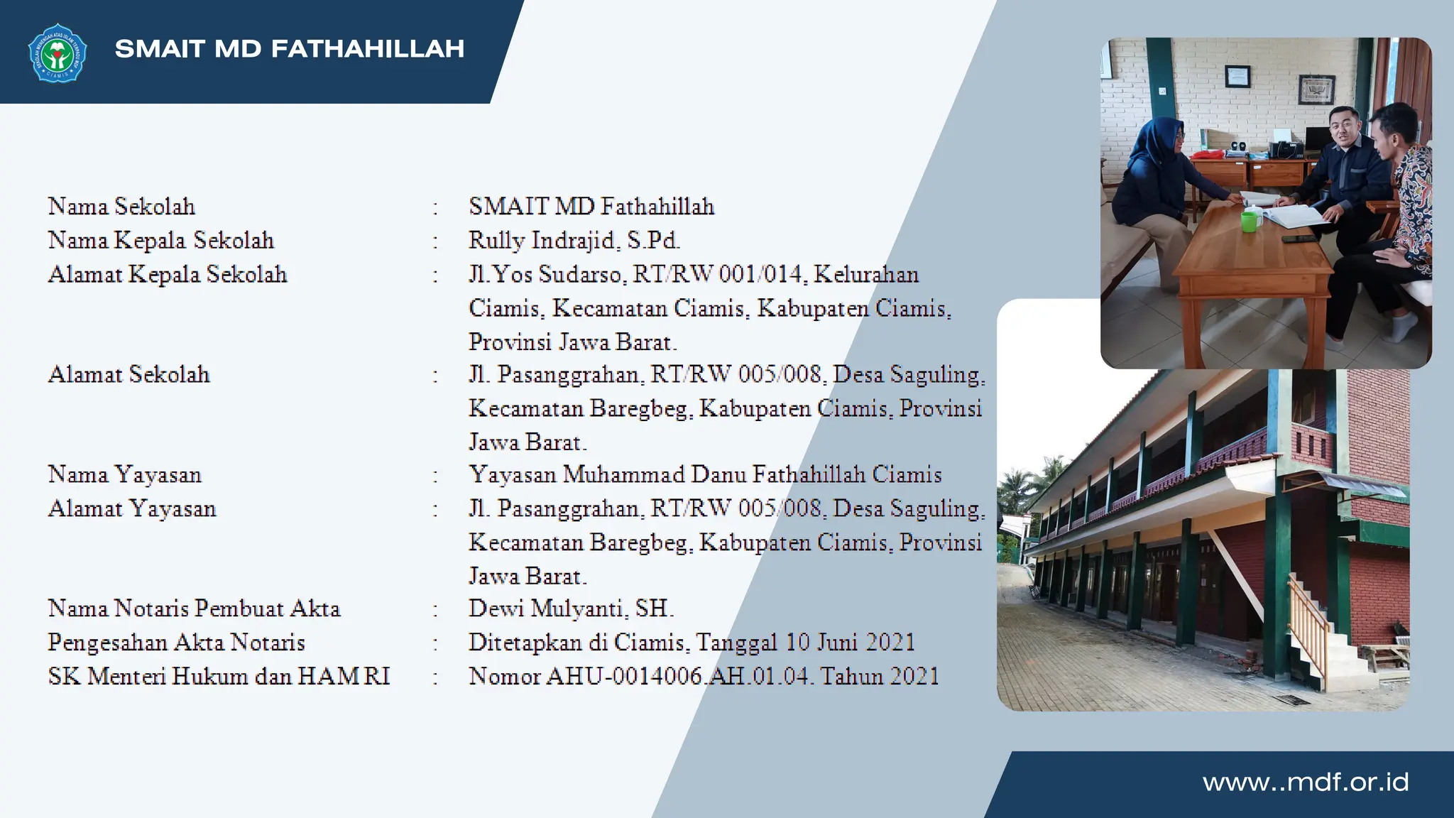 Profil Sekolah SMAIT MD Fathahillah, Berkarakter | PDF