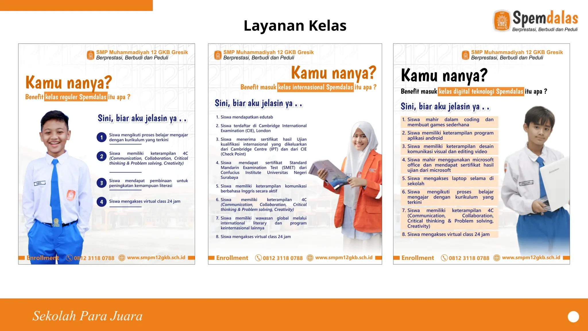 Profil SMP Muhammadiyah 12 GKB GRESIK KEREN | PPTX