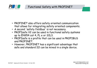 PROFINET - applying the Ethernet standard to industral automation ...