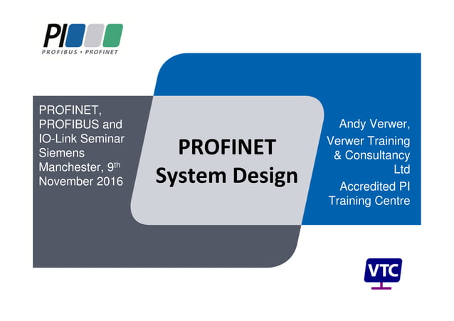 Profinet system design - Andy Verwer | PPT | Free Download