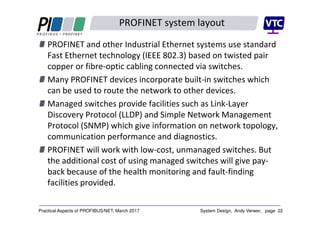 PROFINET system design - Andy Verwer | PPT