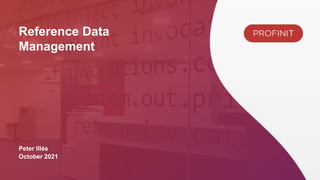 Reference Data Management | PDF