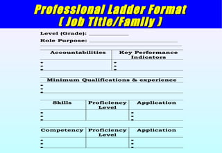 Profissional Ladder Presentation4 | PPT