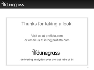 Profista Quick Pitch at The Hatchery | PPT