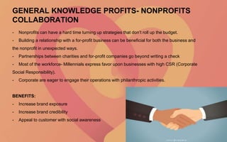 Profit and nonprofit collaboration | PPTX