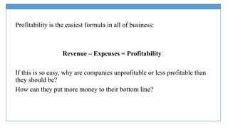 Profit is not a dirty word | PPT