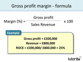 Interpreting Accounts: Profitability Ratios | PPT