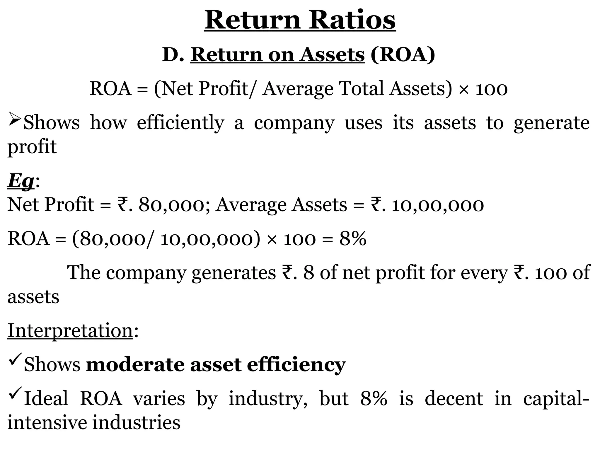 MEANING, USES, TYPES AND EXAMPLES OF DIFFERENT PROFITABILITY Ratios | PPTX