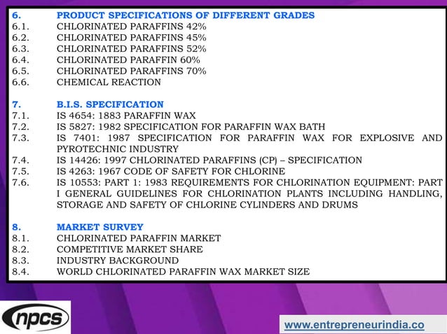 Profitable Business Ideas in Manufacturing of Chlorinated Paraffin Wax ...