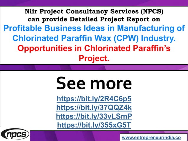 Profitable Business Ideas in Manufacturing of Chlorinated Paraffin Wax ...