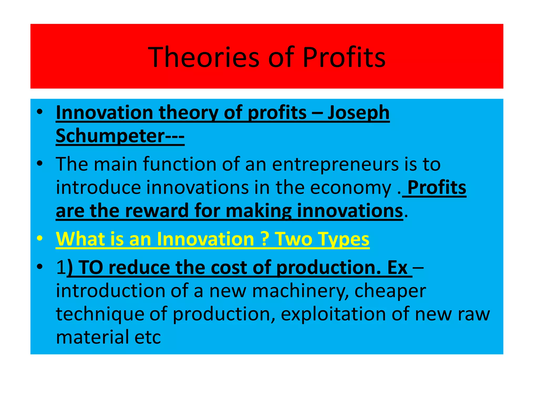 Profit analysis and profit theories | PPTX