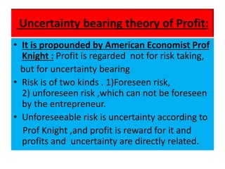 Profit analysis and profit theories | PPTX