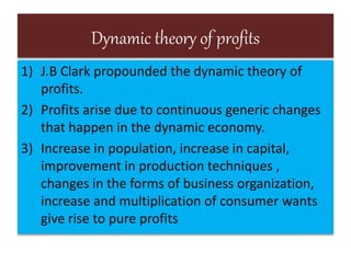 Profit analysis and profit theories | PPTX